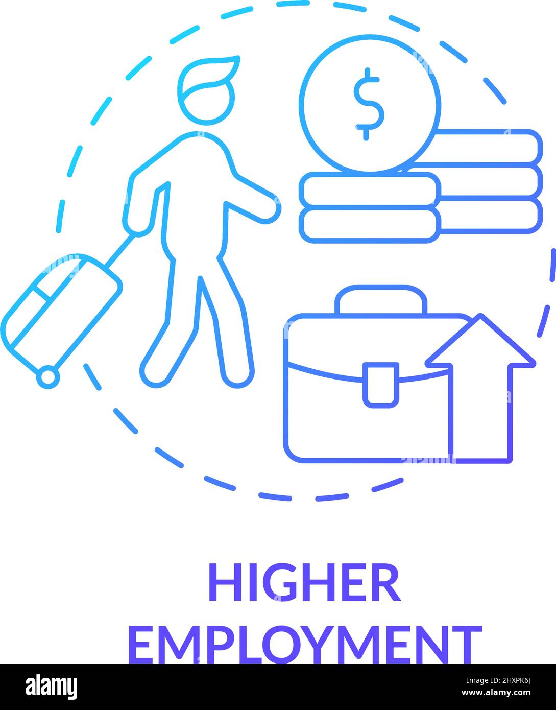 Employment pathway Stock Vector Images - Alamy