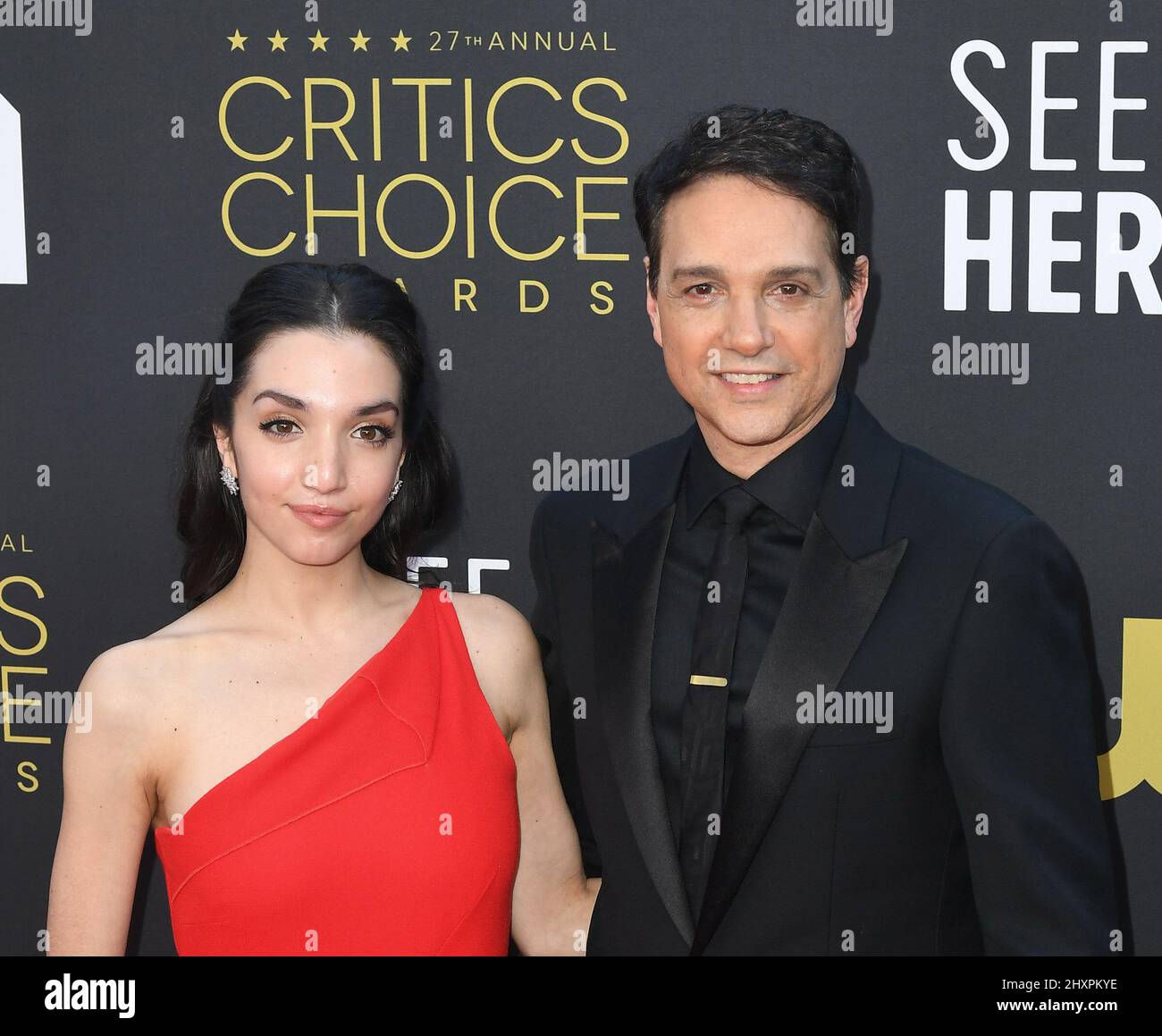 Julia Macchio and Ralph Macchio attend the 27th Annual Critics Choice Awards at Fairmont Century ...