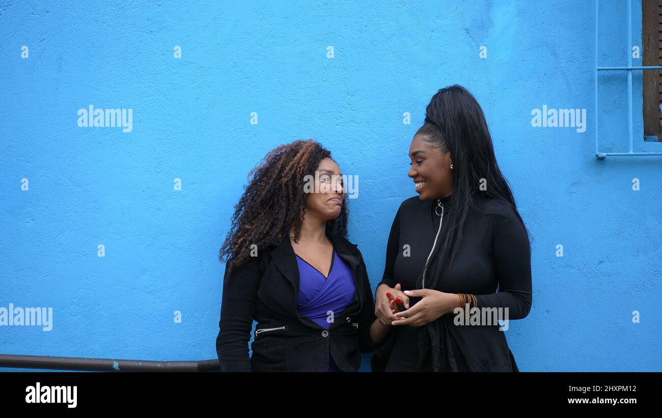 Mother and a teen daughter in conversation outside Stock Photo - Alamy