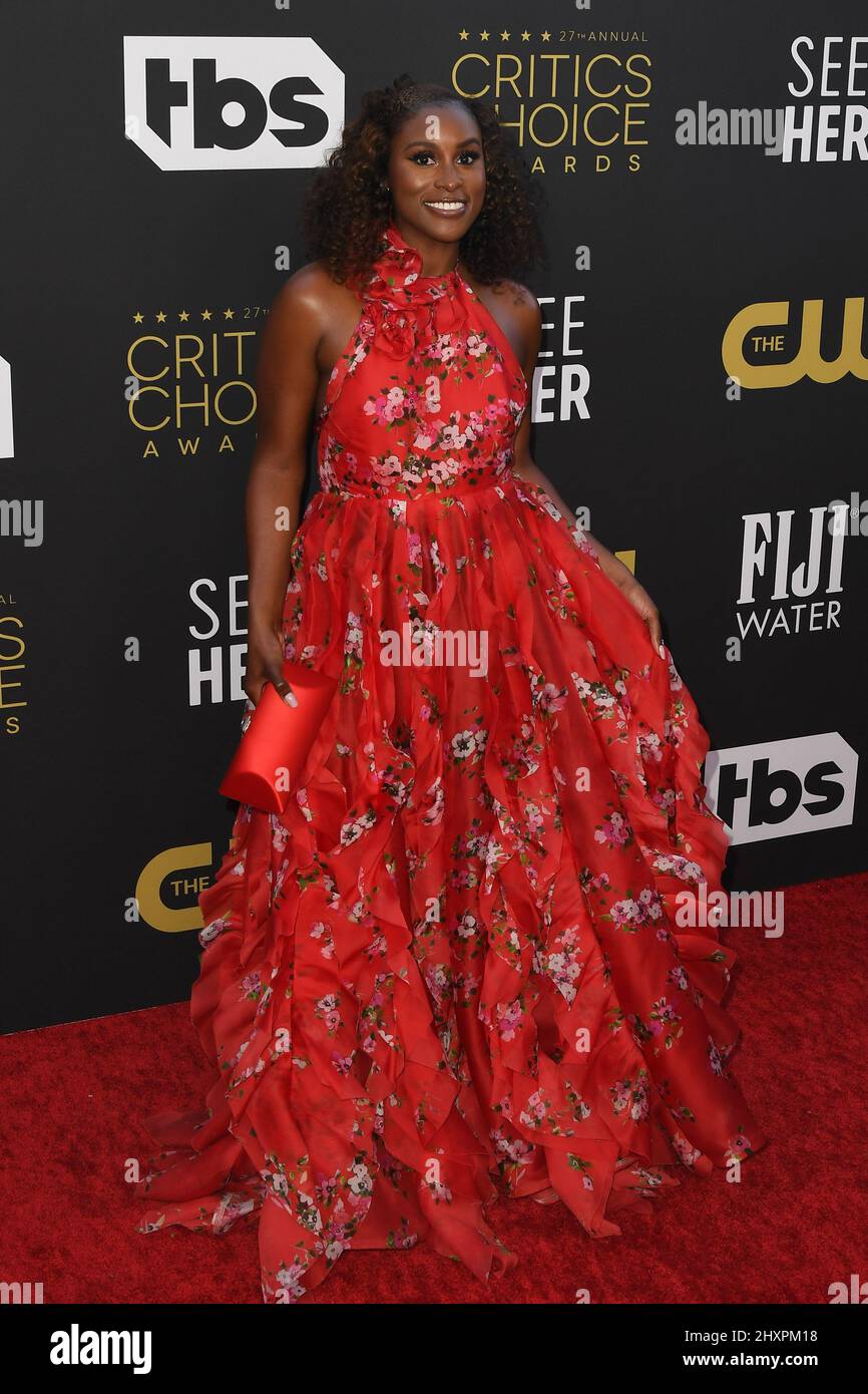 Issa Rae attends the 27th Annual Critics Choice Awards at Fairmont ...