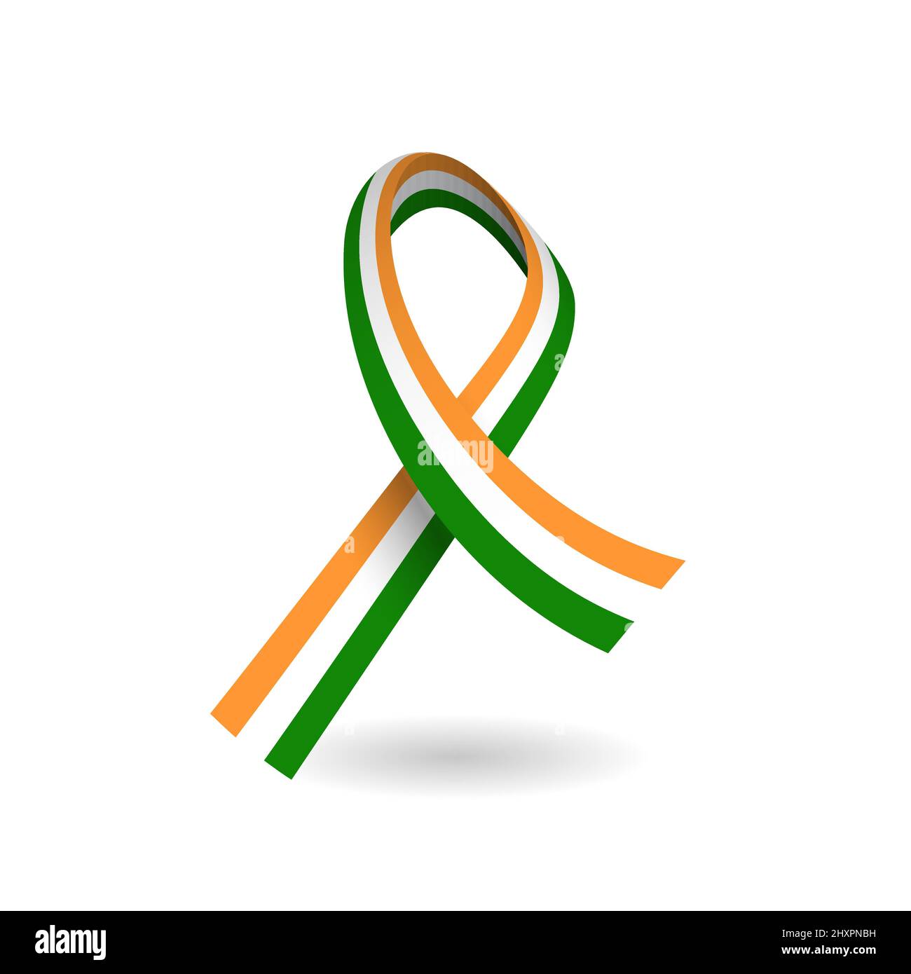 National tricolor ribbon of India Stock Vector Image & Art - Alamy