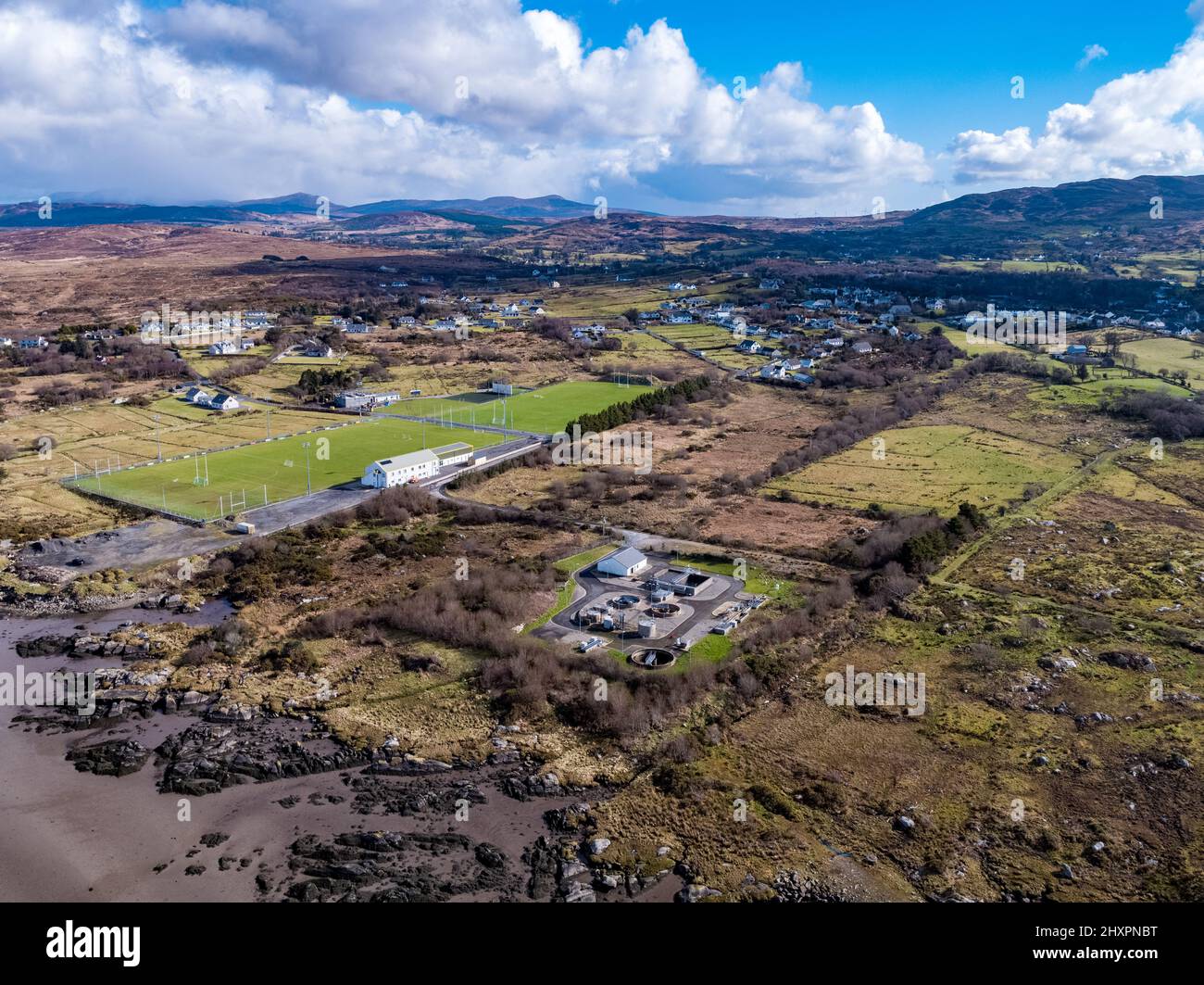 Aerial view of Ardara in County Donegal - Ireland Stock Photo - Alamy