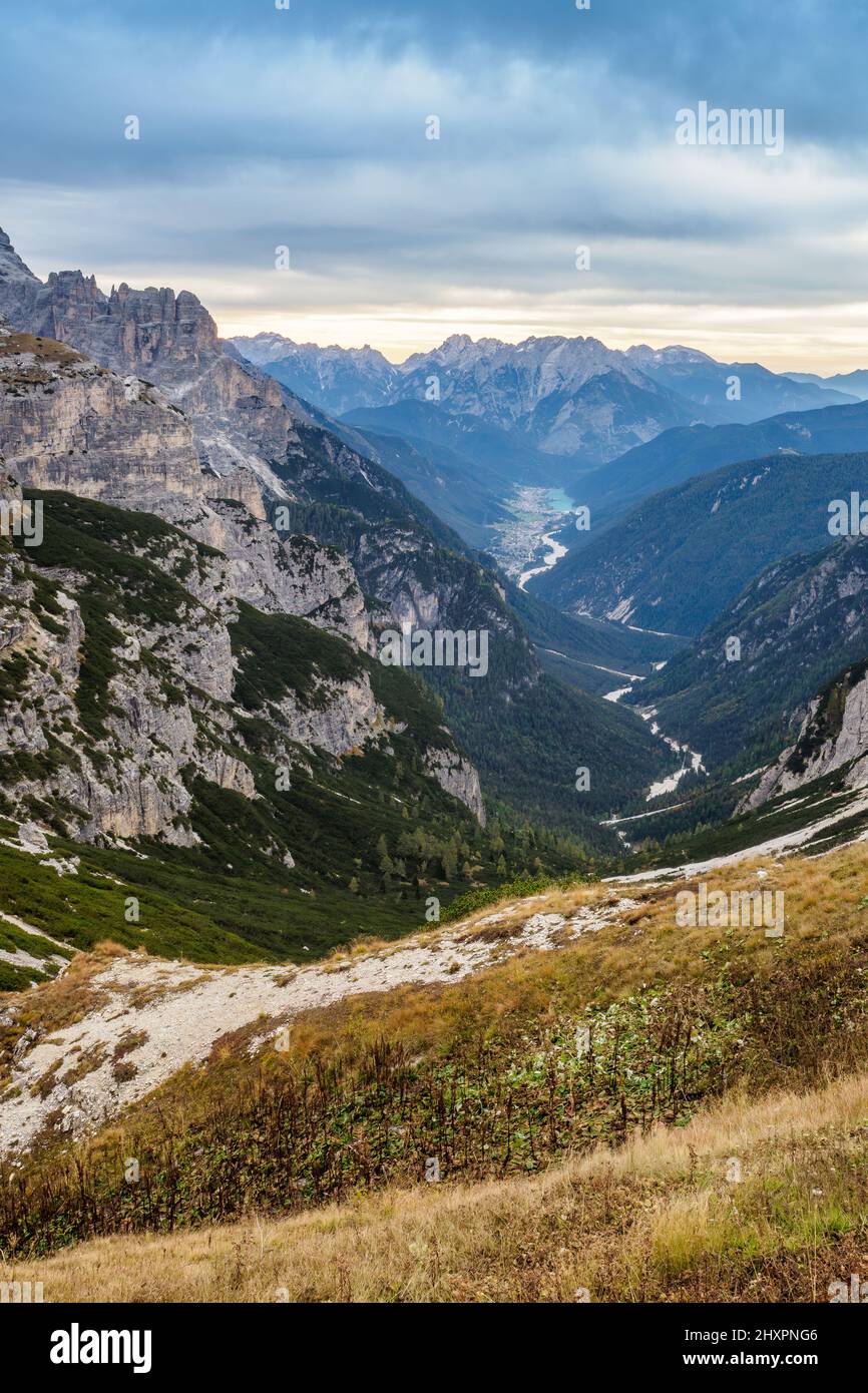 Scenic landscape of Dolomites, Belluno Province, Dolomiti Alps, Italy ...