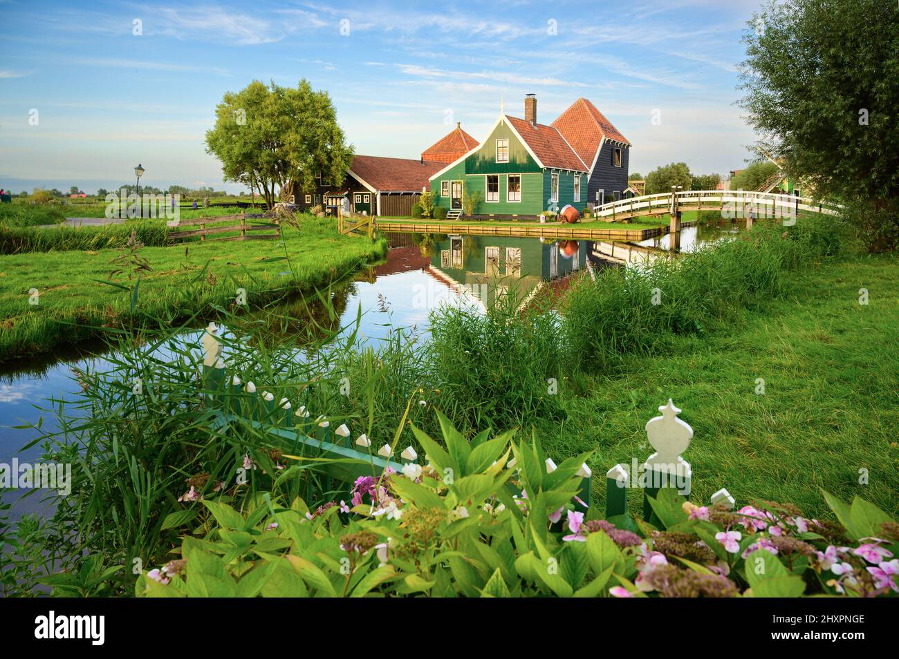 Farm House at the Canal, Zaanse Schans - Netherlands Stock Photo - Alamy