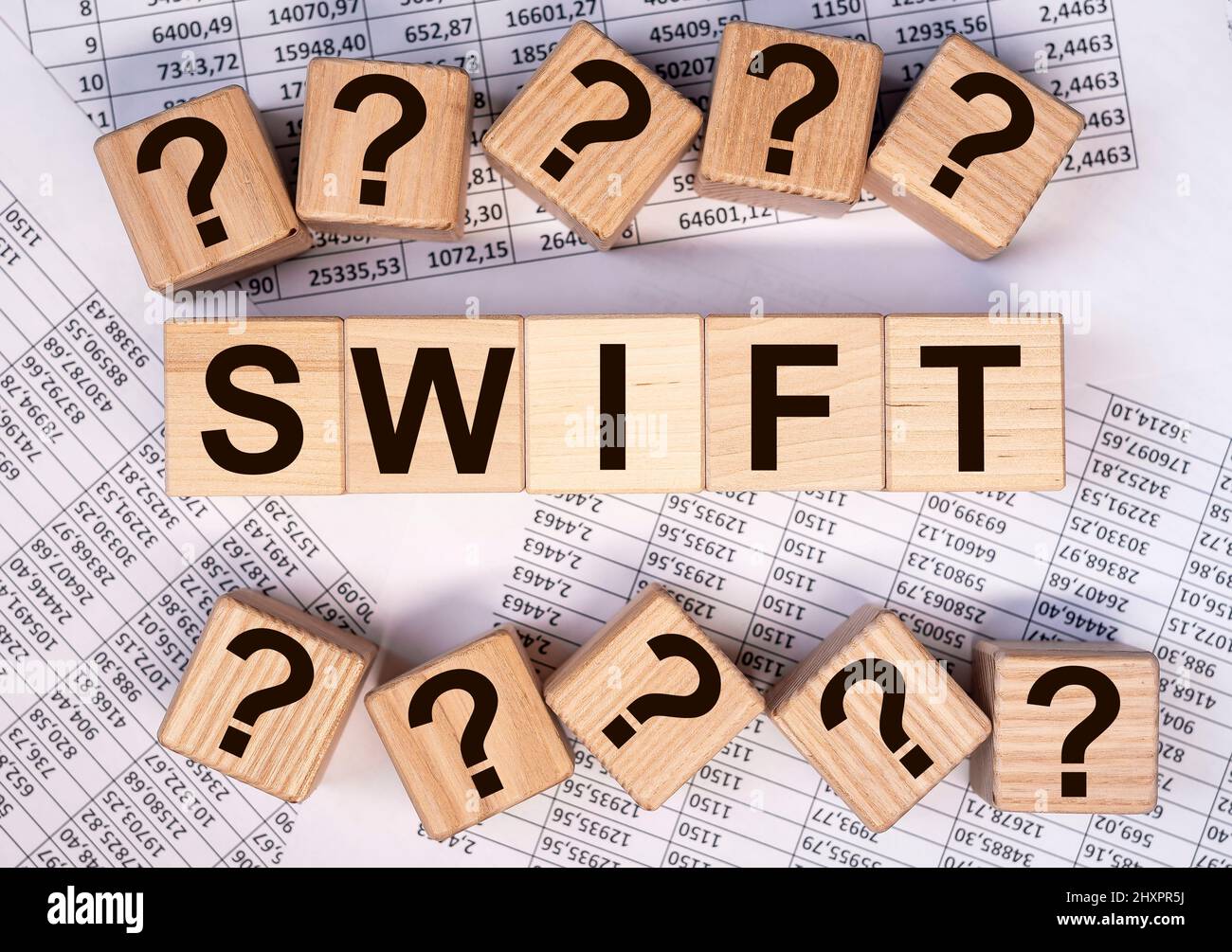 SWIFT acronym. Word, international bank system. photo Stock Photo - Alamy