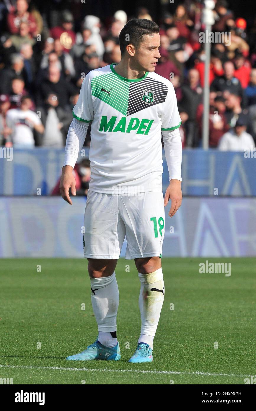 Giacomo Raspadori player of Sassuolo, during the match of the Italian ...