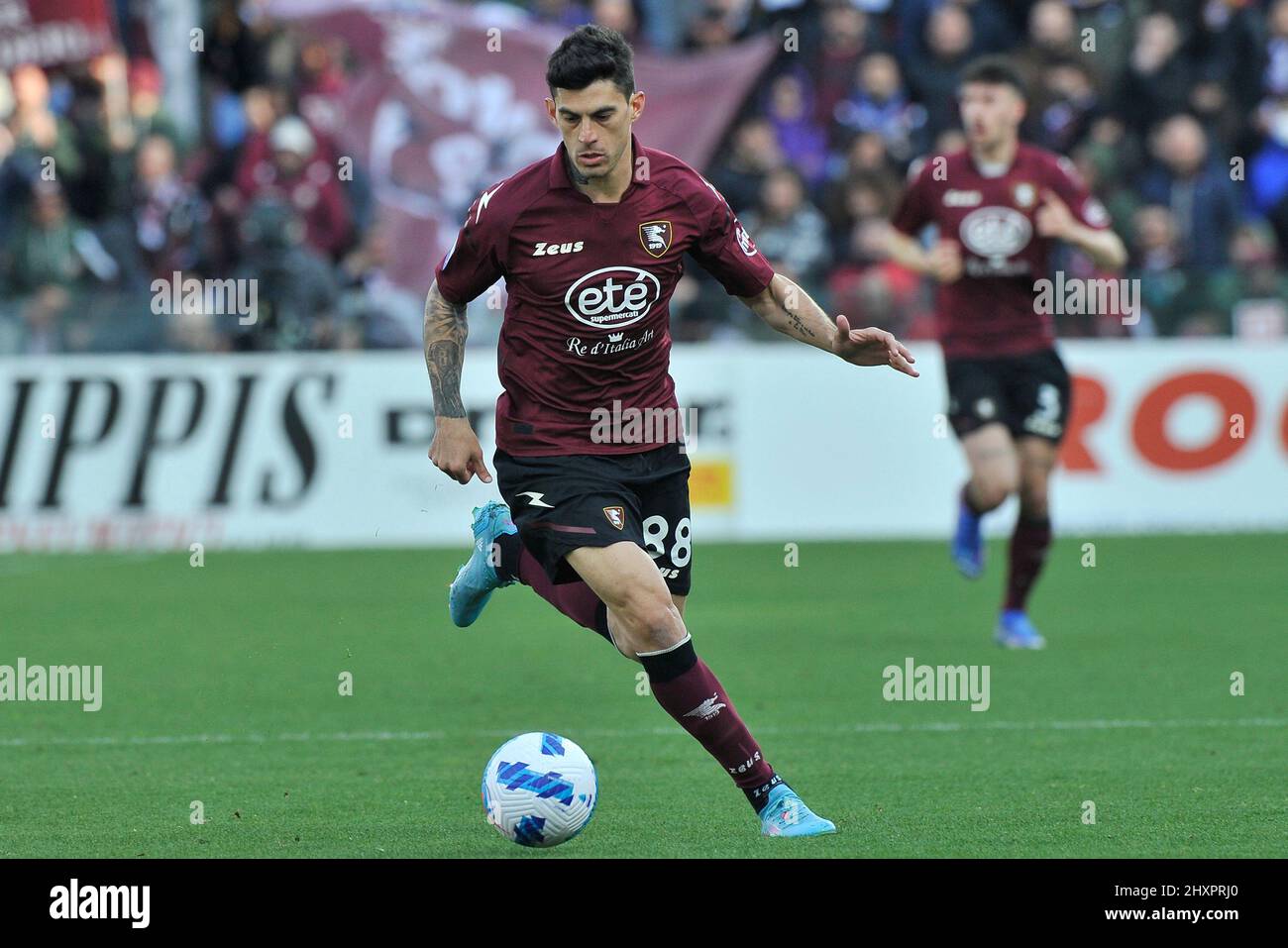 Diego Perotti player of Salernitana, during the match of the Italian ...