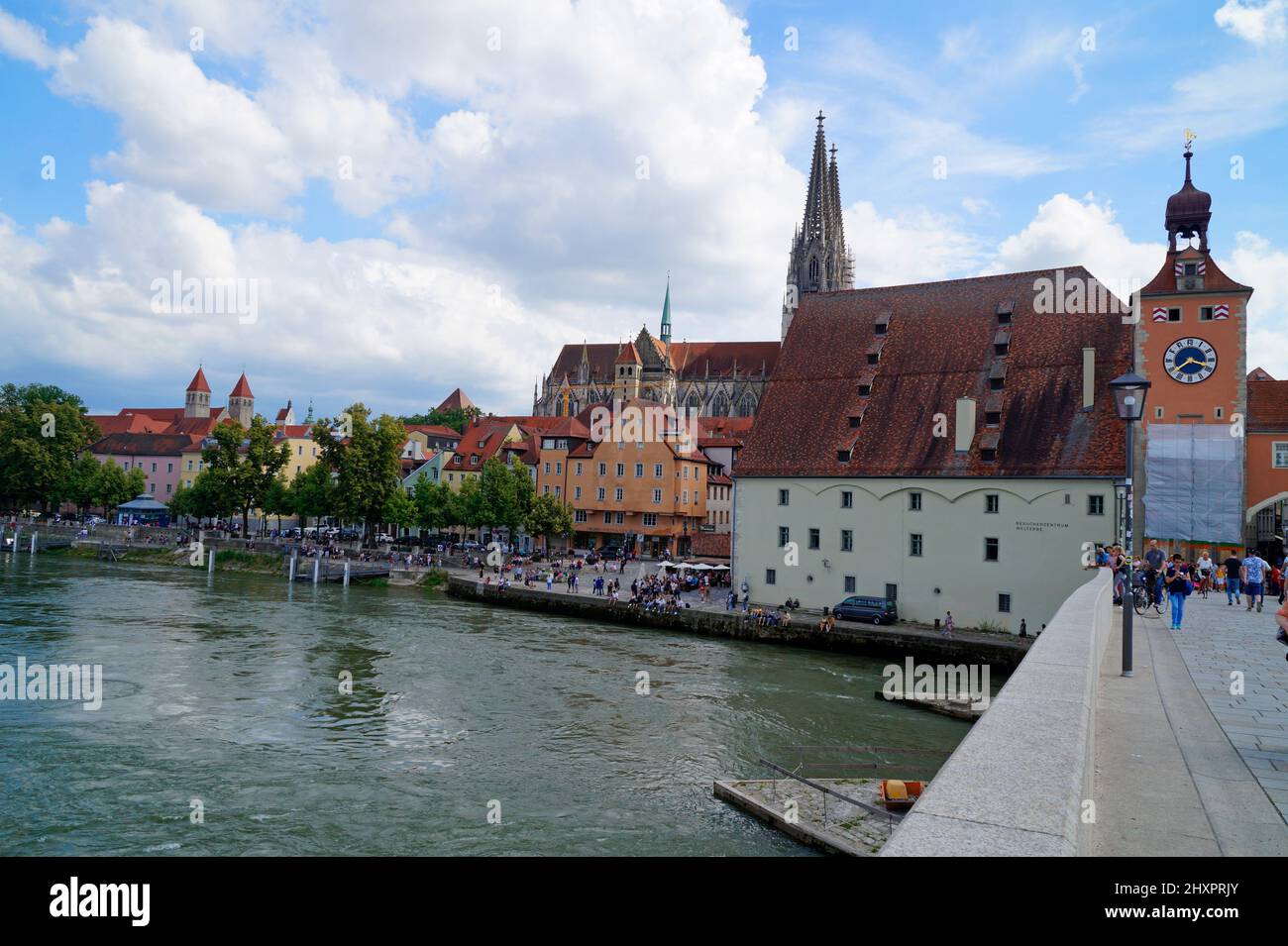 the medieval city of Regensburg located at the Danube’s northernmost ...