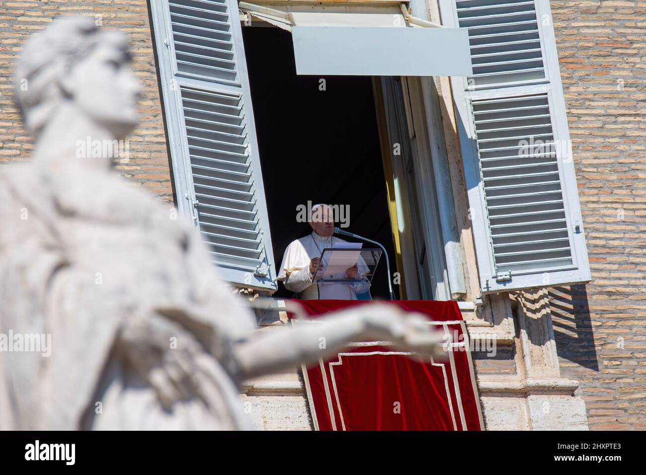 Vatican City, Vatican. 13th Mar, 2022. Pope Francis delivers the ...