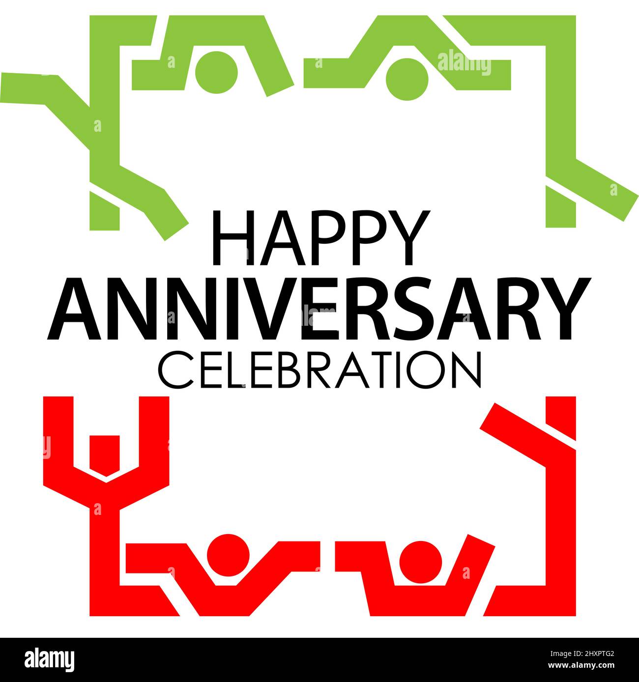Happy anniversary celebration design template. celebration border ...