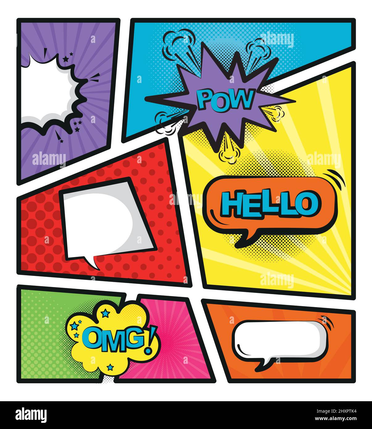 colorful pop art design Stock Vector Image & Art - Alamy