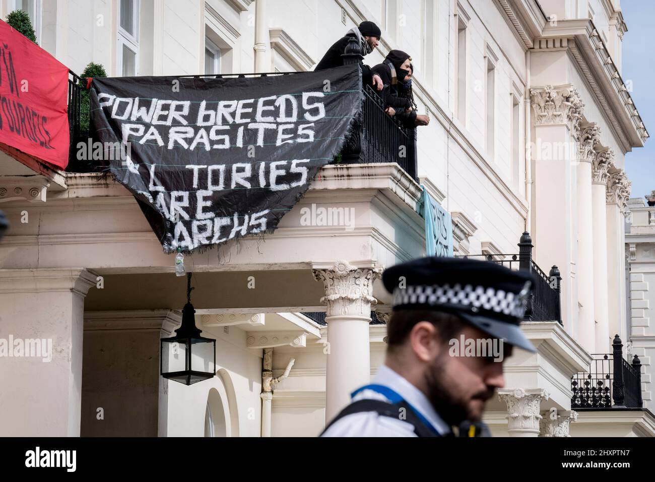 Protesters occupy the property of Russian Oligarch and Putin ally, Oleg ...