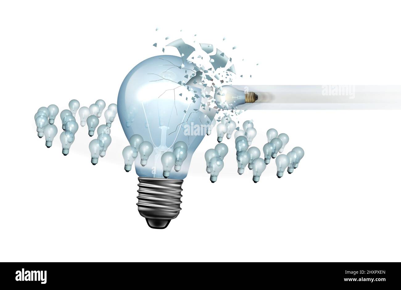 Game changer individuality and market disruptor concept as a small ...