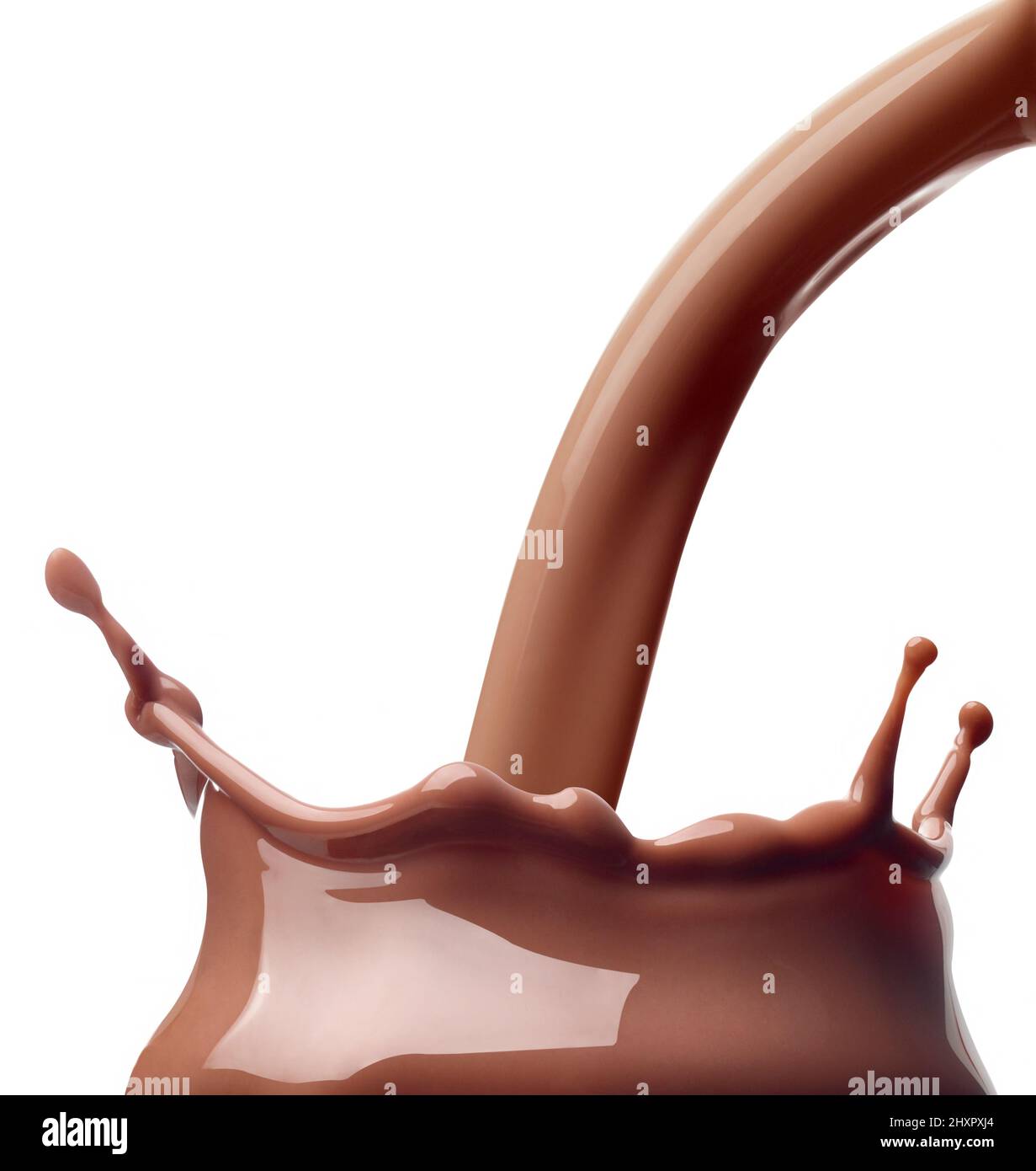 chocolate milk splash drink beverage dairy drop Stock Photo - Alamy