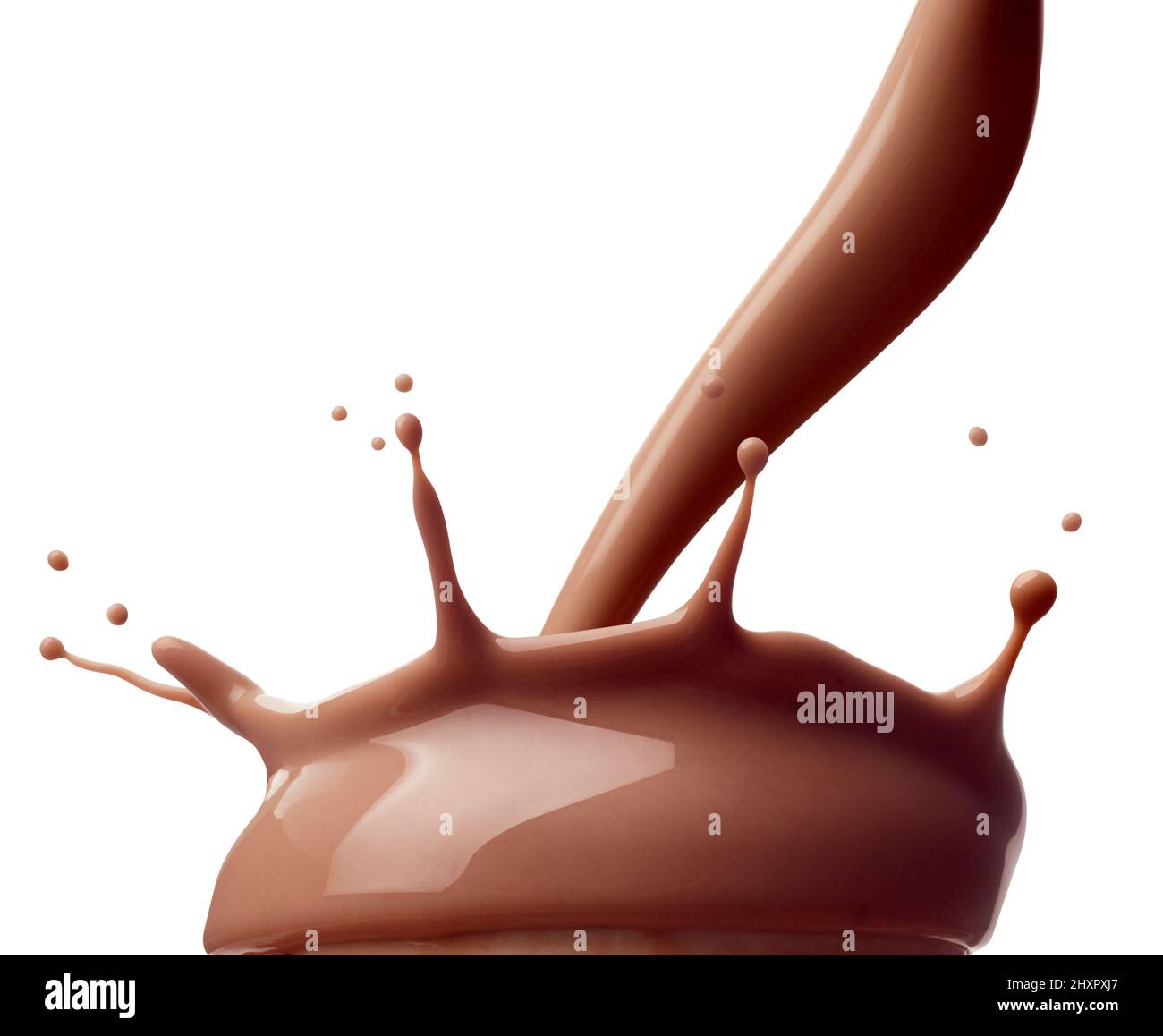 chocolate milk splash drink beverage dairy drop Stock Photo - Alamy