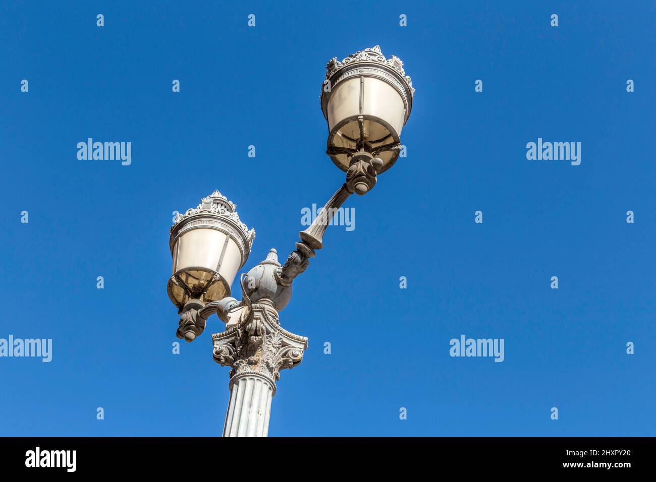 old historic lantern downtown Aix en provence under blue sky Stock ...