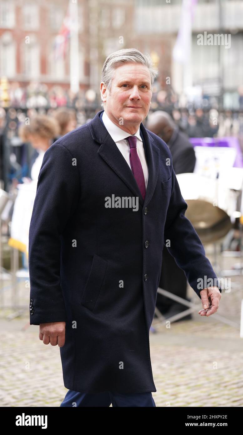 Labour leader Keir Starmer arriving at the Commonwealth Service at ...