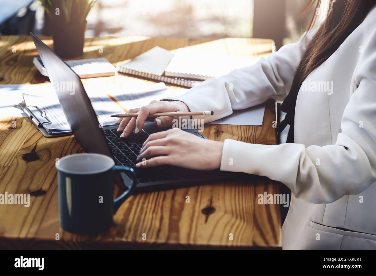 Young economists or accountants or financiers and investors are ...