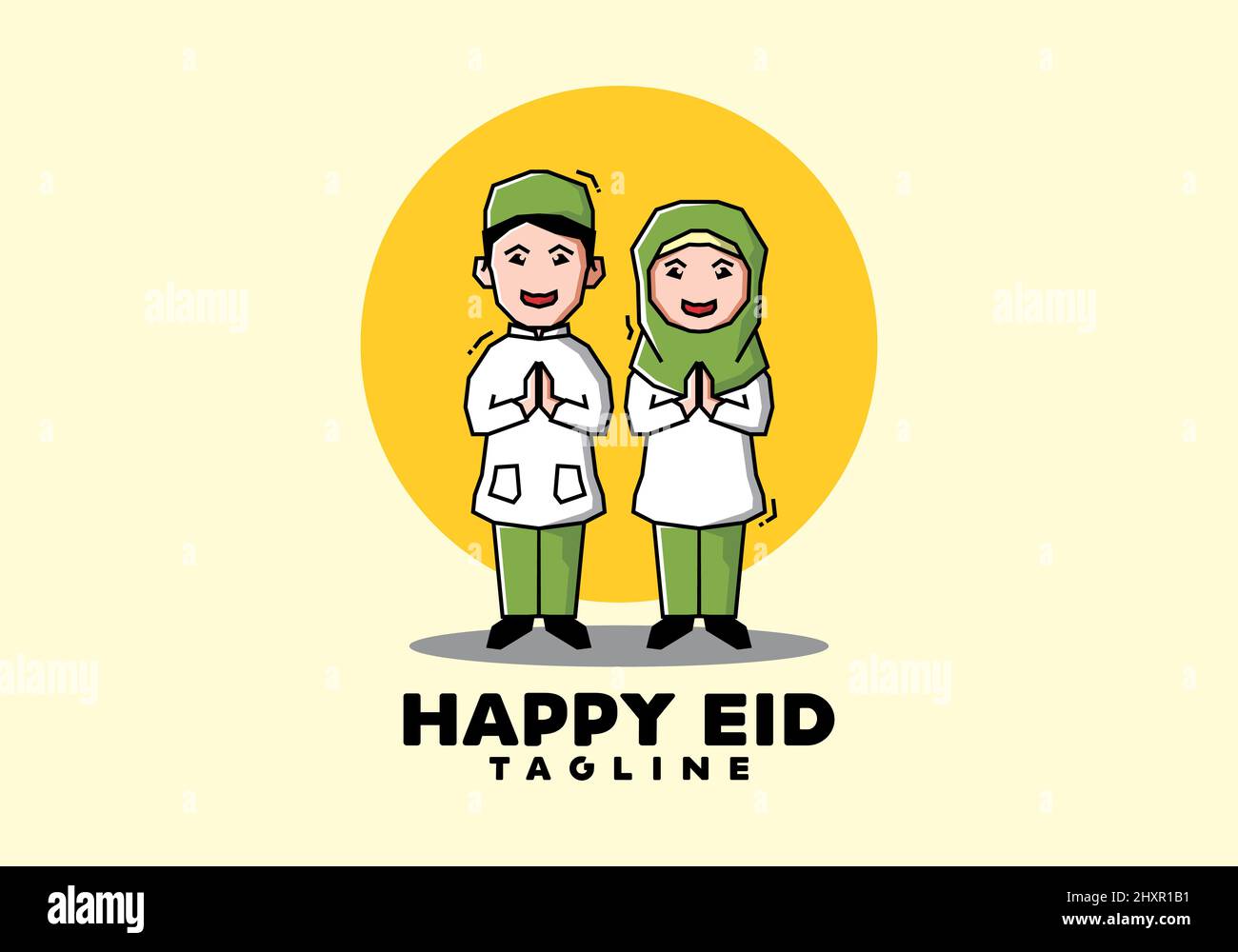 Stiff art style of happy ied character design Stock Vector Image & Art ...