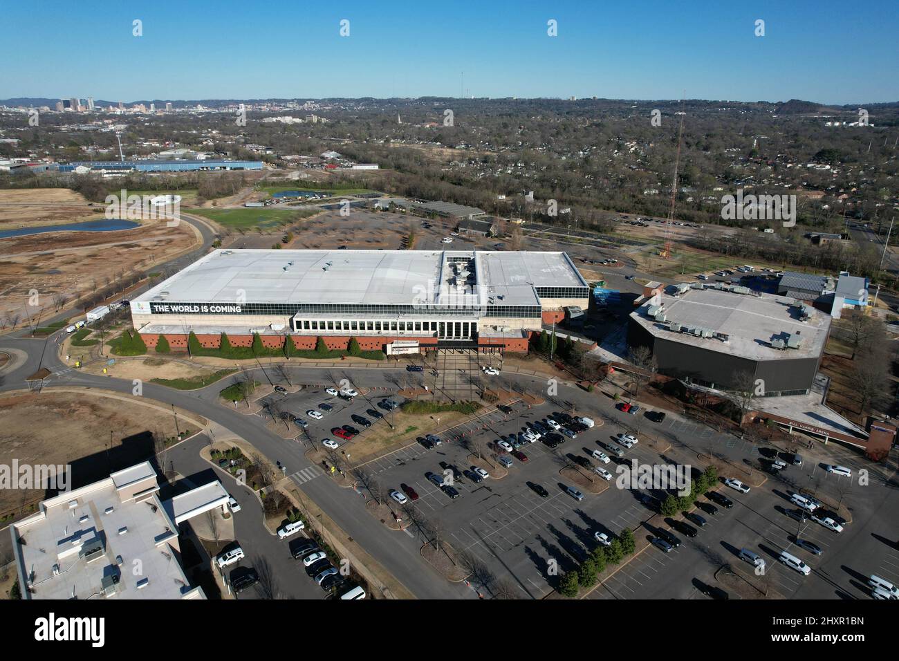 An aerial view of the CrossPlex, Thursday, Mar. 10, 2022, in Birmingham ...