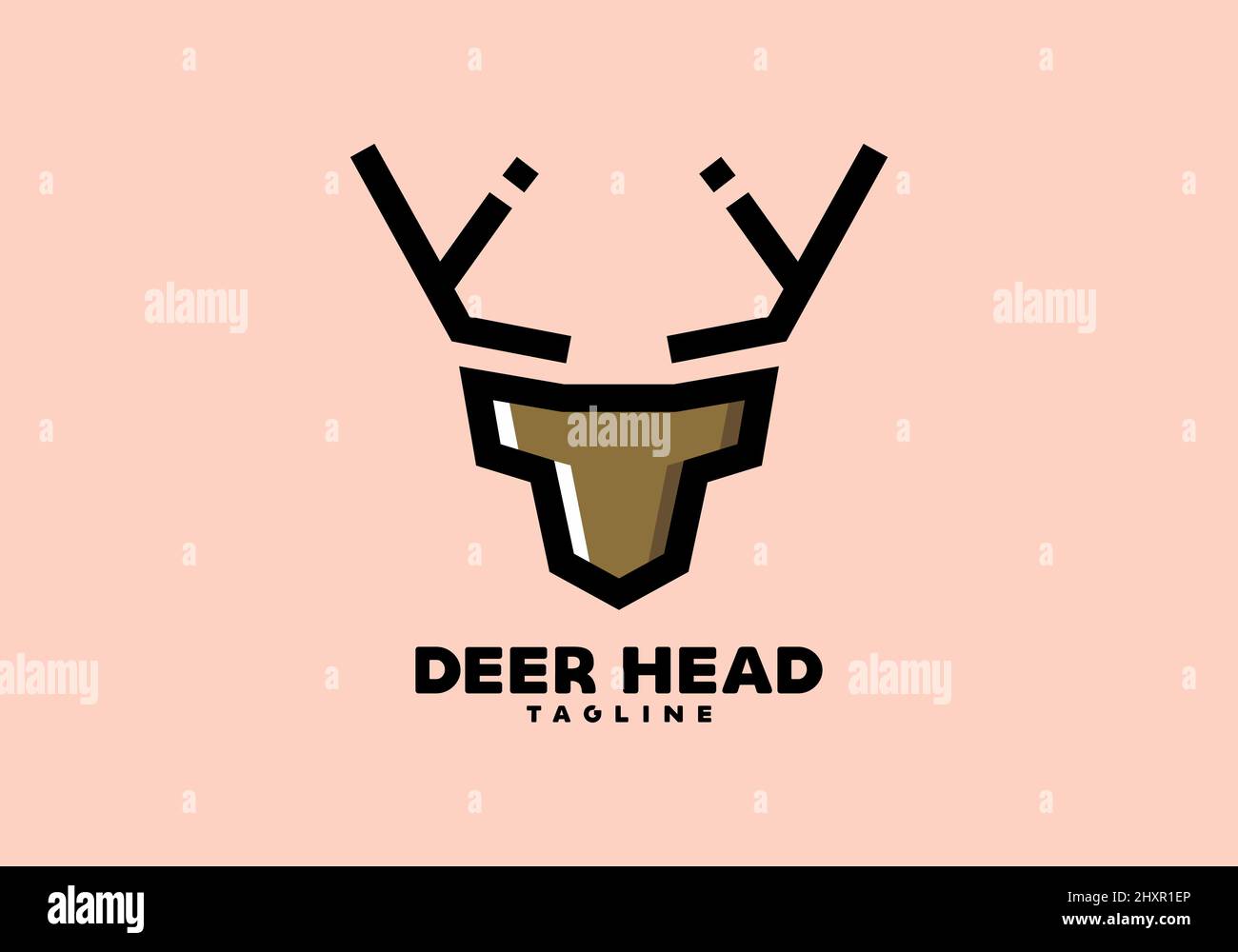 Deer head design hi-res stock photography and images - Alamy