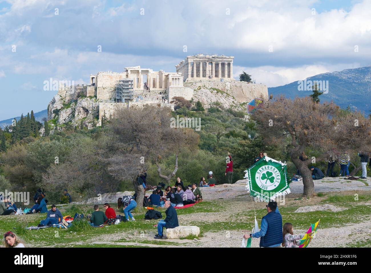 kites over the Acropolis of Athens, Greece Stock Photo - Alamy