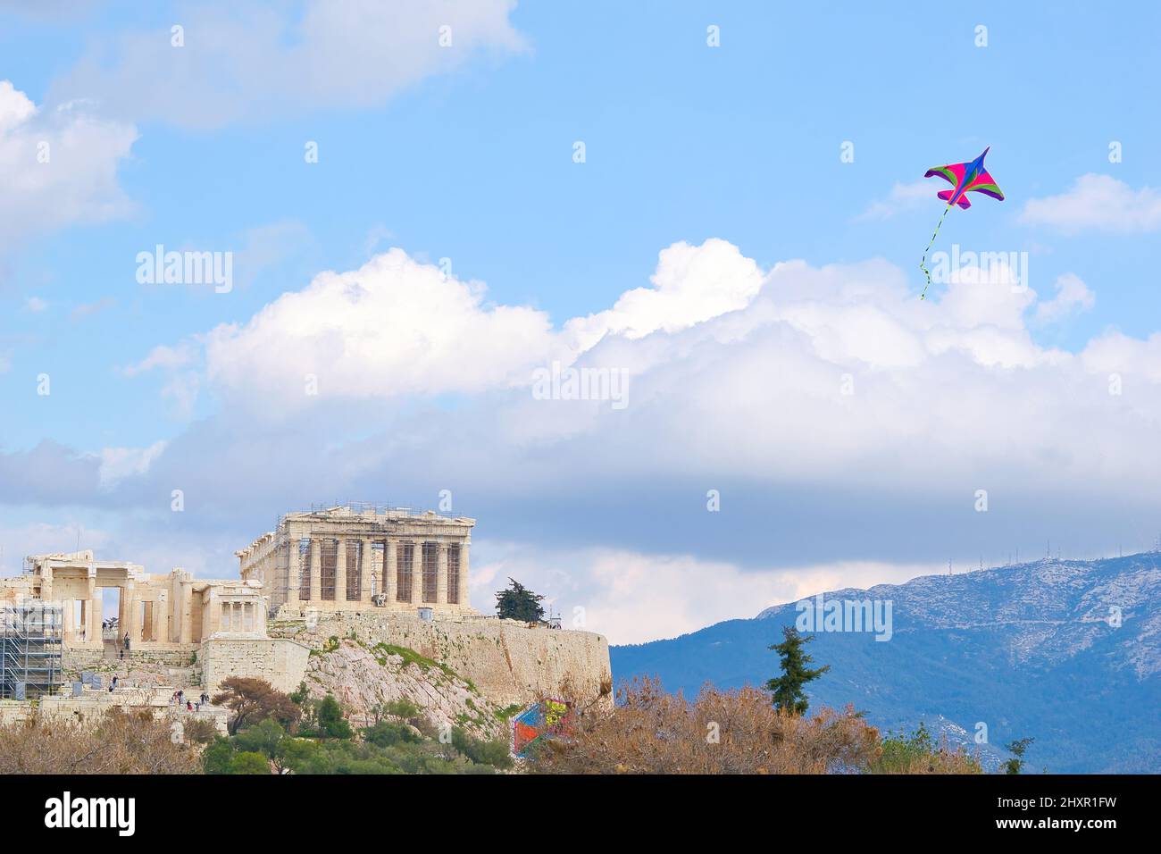 kites over the Acropolis of Athens, Greece Stock Photo - Alamy