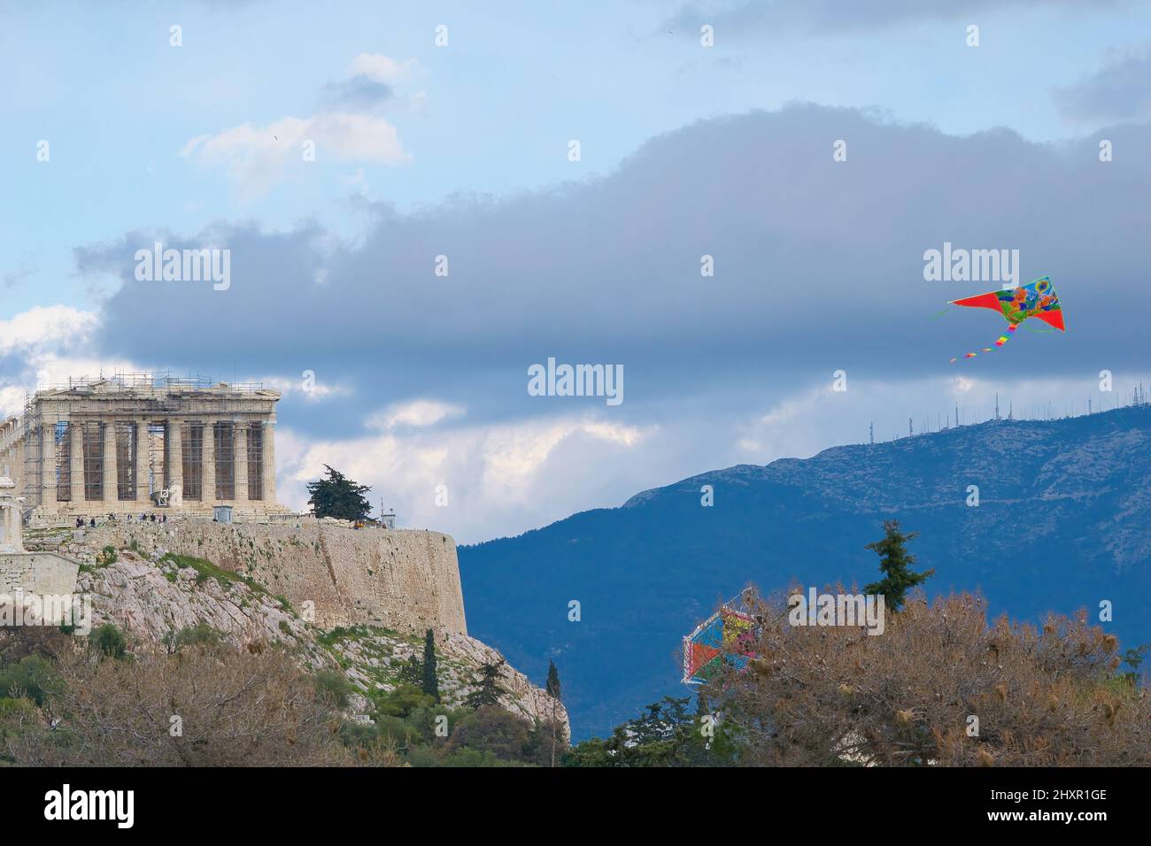 kites over the Acropolis of Athens, Greece Stock Photo - Alamy