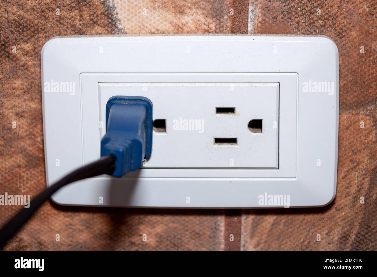 North American U.S. electrical socket outlet plug isolated Stock Photo ...