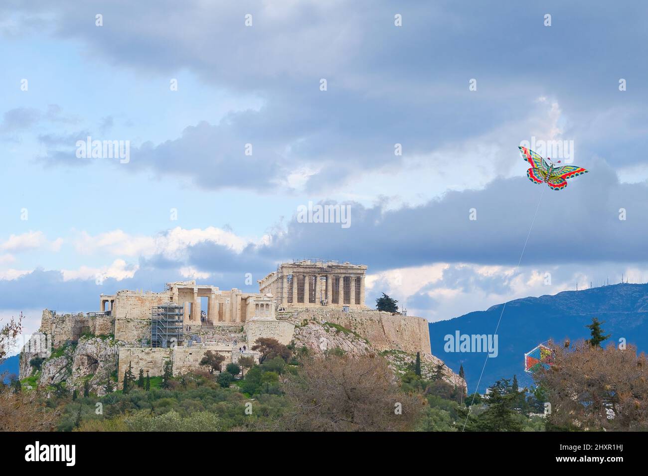 kites over the Acropolis of Athens, Greece Stock Photo - Alamy