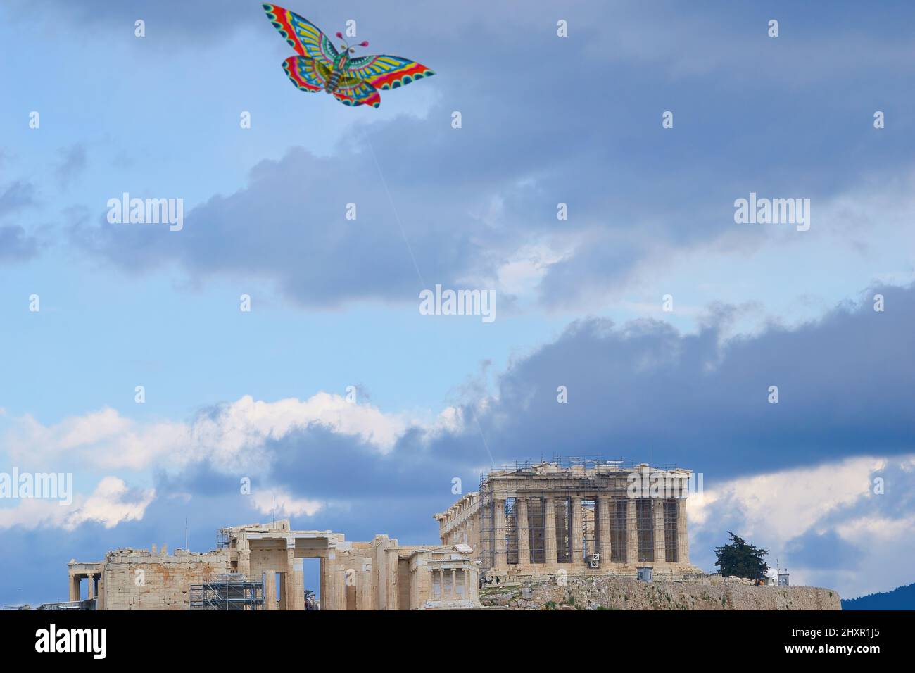 kites over the Acropolis of Athens, Greece Stock Photo - Alamy
