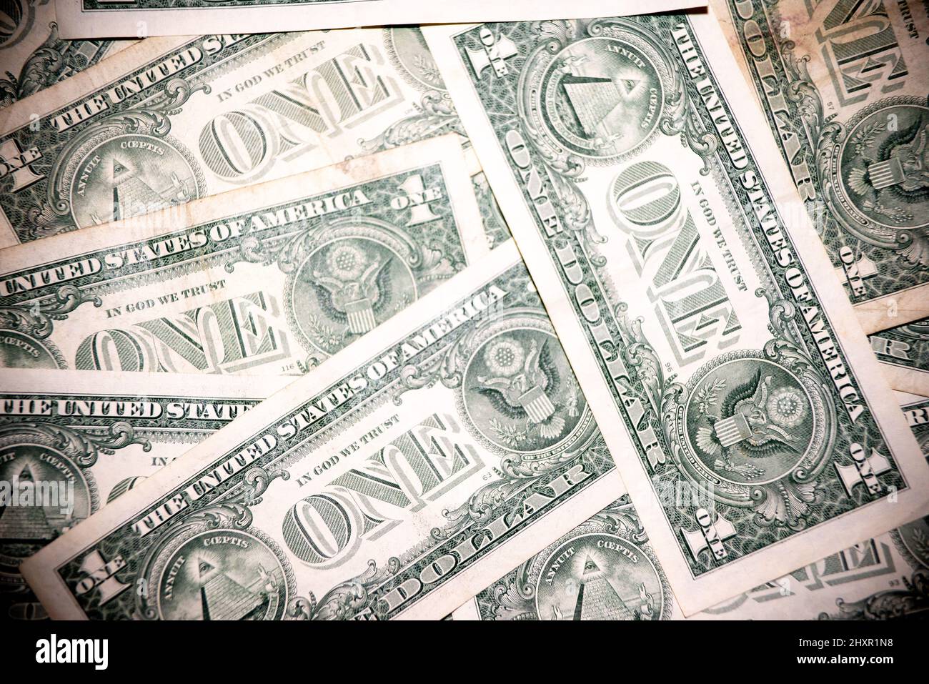 a-pile-of-one-us-banknotes-cash-of-one-dollar-bills-dollar-background
