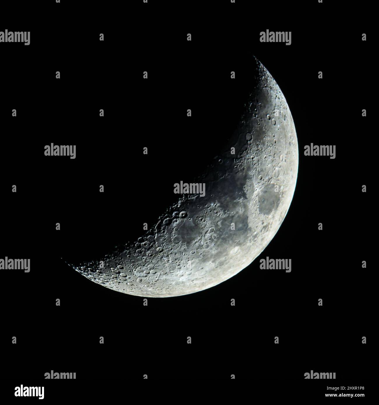 Moon through a telescope hi-res stock photography and images - Alamy