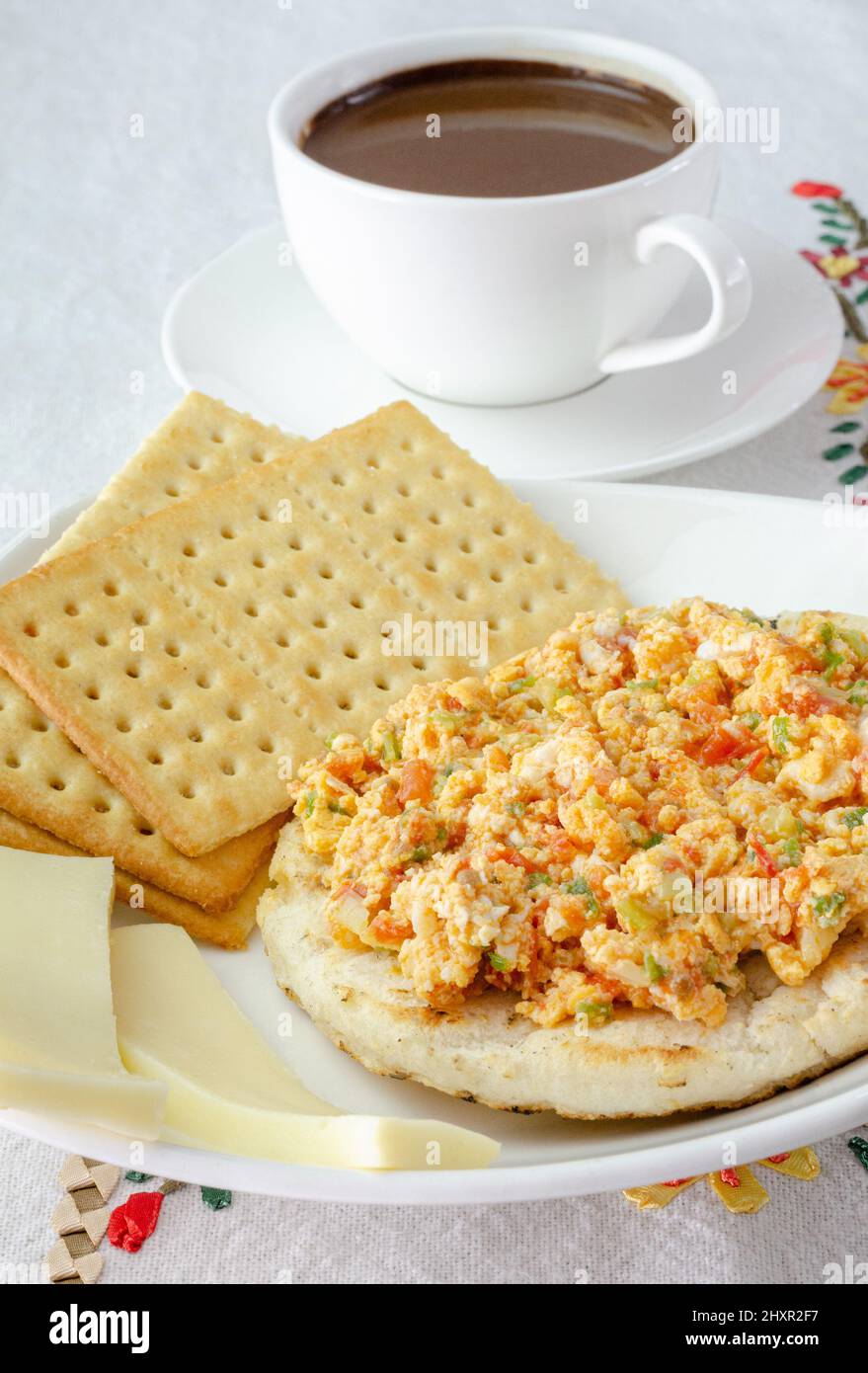 Breakfast traditional Colombia Stock Photo - Alamy