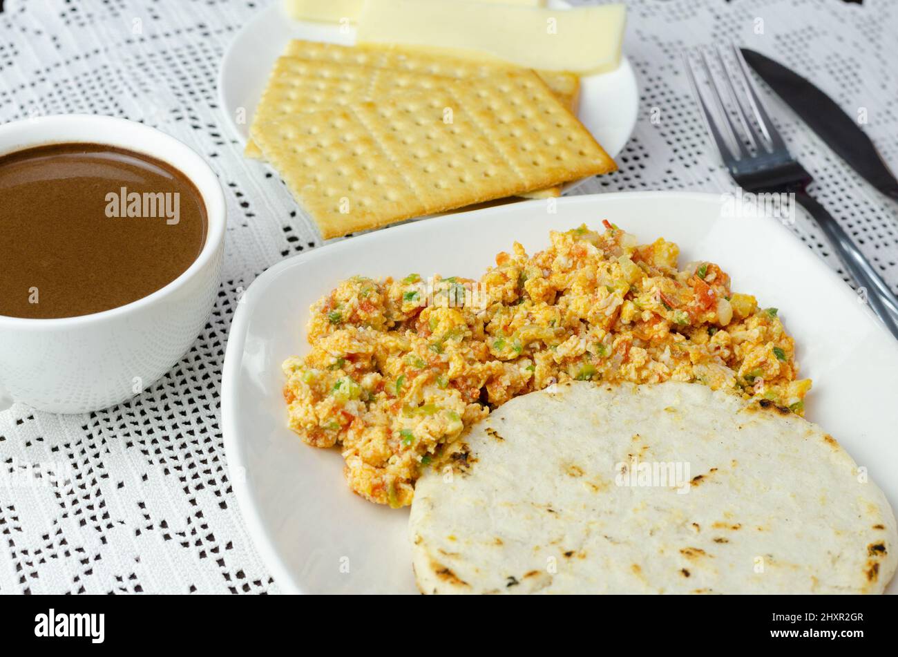 Breakfast traditional Colombia Stock Photo - Alamy