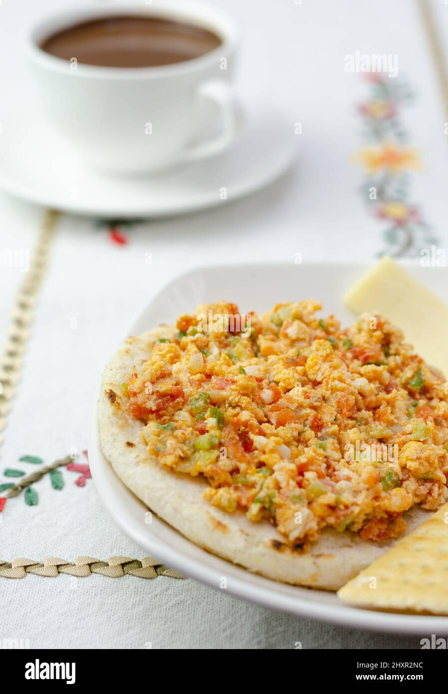 Breakfast traditional Colombia Stock Photo - Alamy