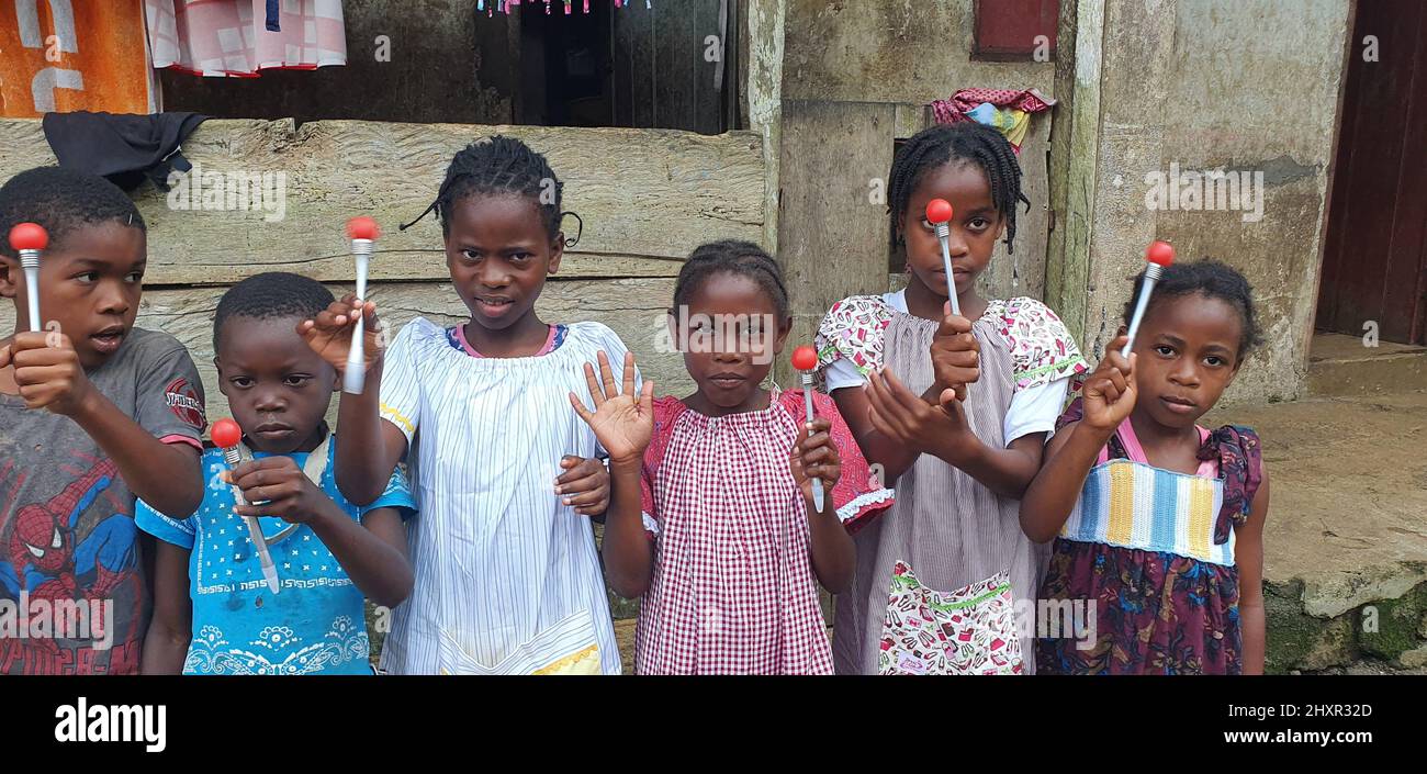 Happy kids from Sao Tome,africa Stock Photo - Alamy