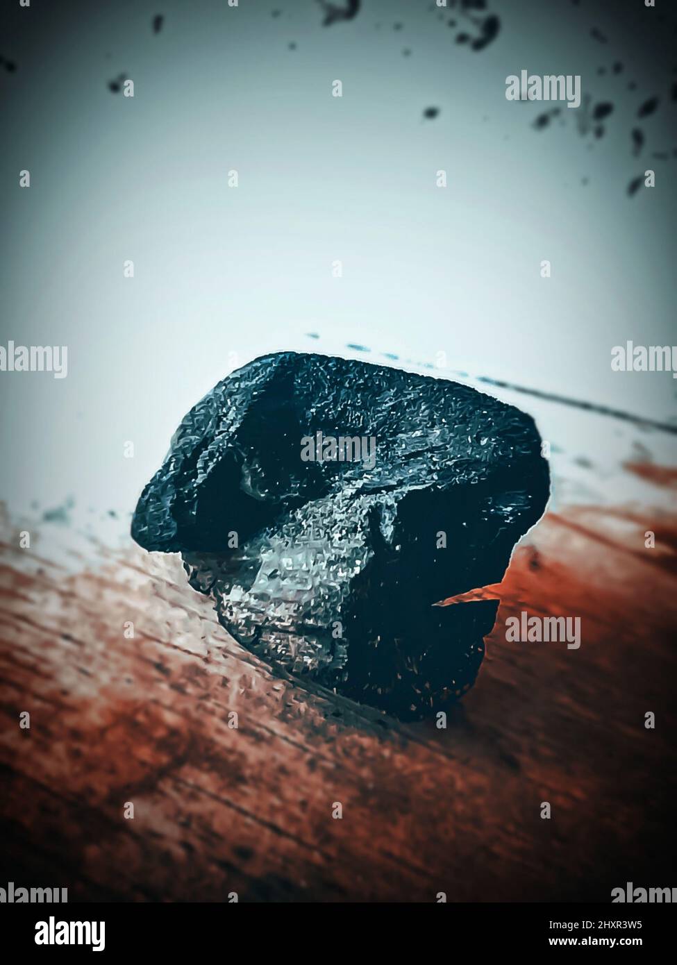 An Aesthetic Picture of Lump Charcoal Placed on Wood Stock Photo - Alamy
