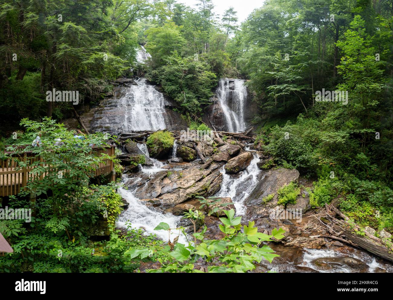 Anna Ruby Falls located in Unicoi State Park in Georgia Stock Photo - Alamy