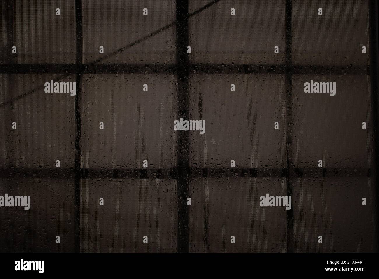 Dark creepy steamy window Stock Photo - Alamy