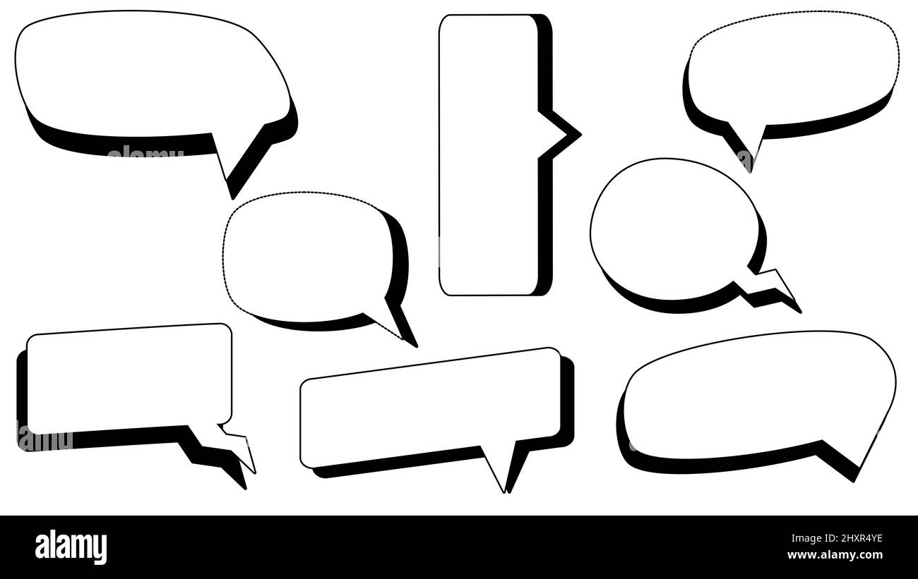 Dialogue balloon Black and White Stock Photos & Images - Alamy