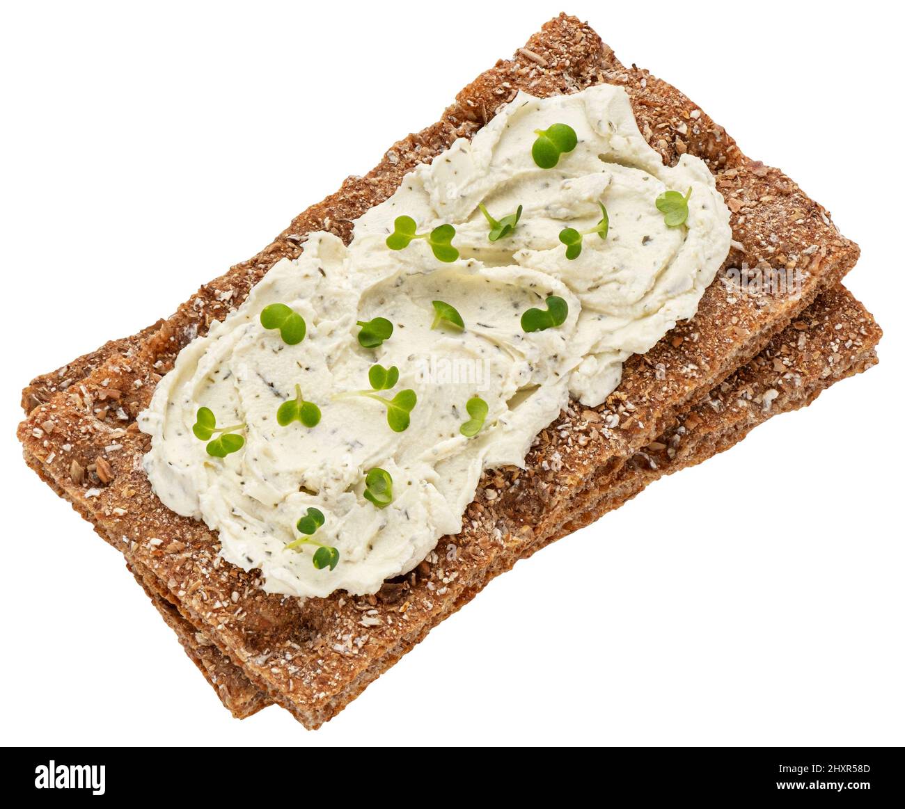 Rye crispbread isolated on white background Stock Photo - Alamy
