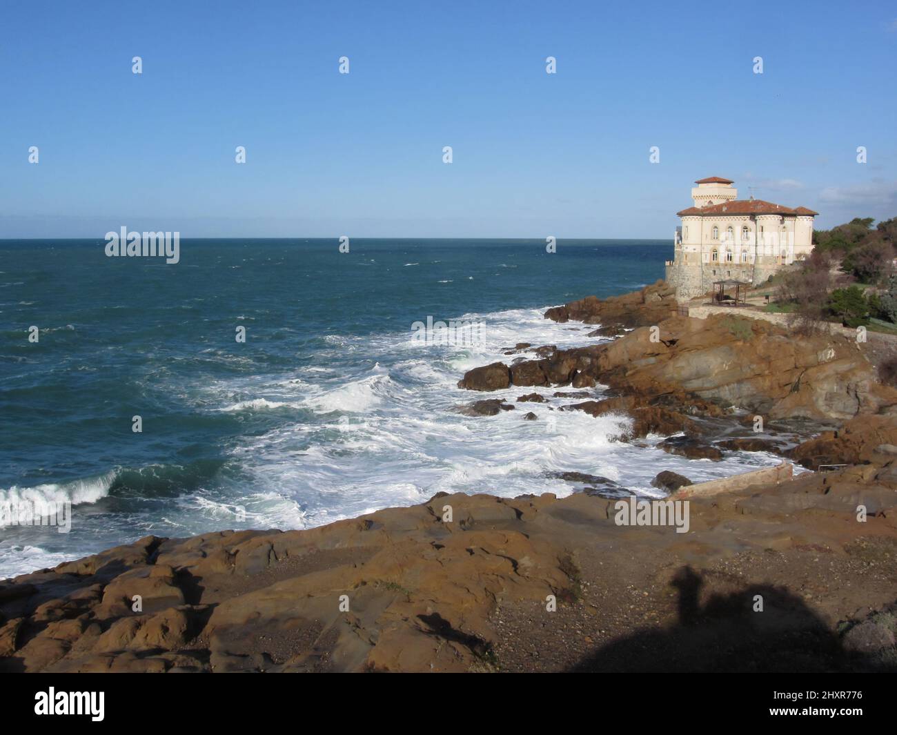 Tuscan coast in winter with Boccale castle Stock Photo - Alamy