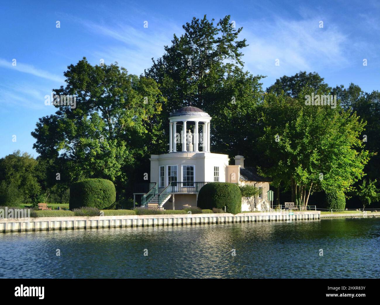 Temple Island, an 18th century folly in the River Thames at Henley ...