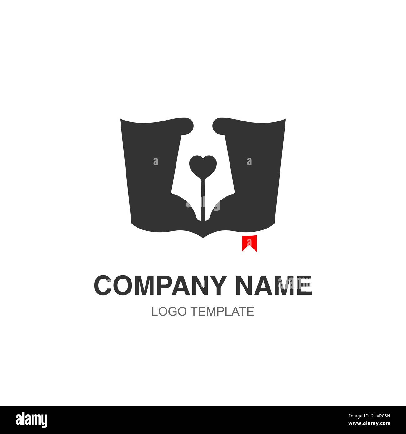 Book heart bookmark Cut Out Stock Images & Pictures - Alamy