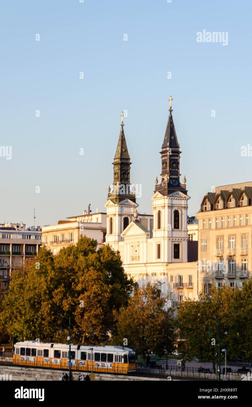 Vertical shot of the gothic architecture of Budapest, Hungary Stock ...
