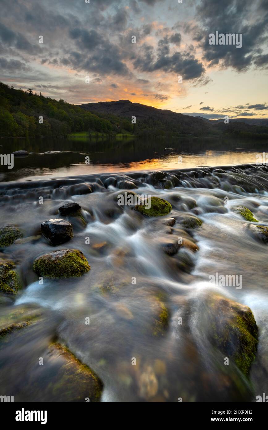 Waterfall flow grasmere hi-res stock photography and images - Alamy