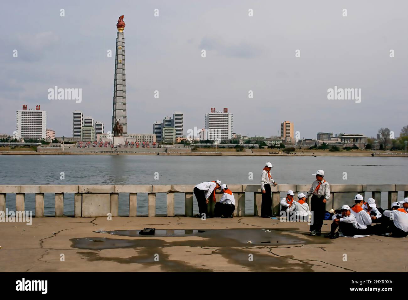 Juche tower street hi-res stock photography and images - Alamy