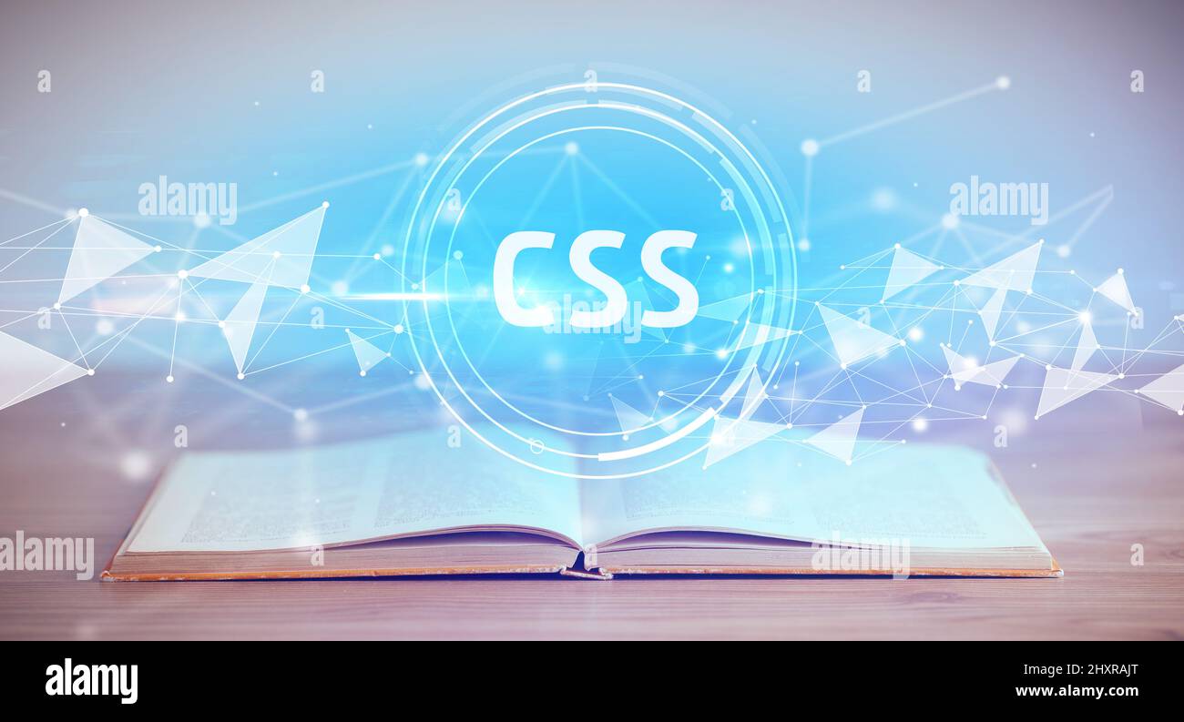 Open book with abbreviation concept Stock Photo - Alamy