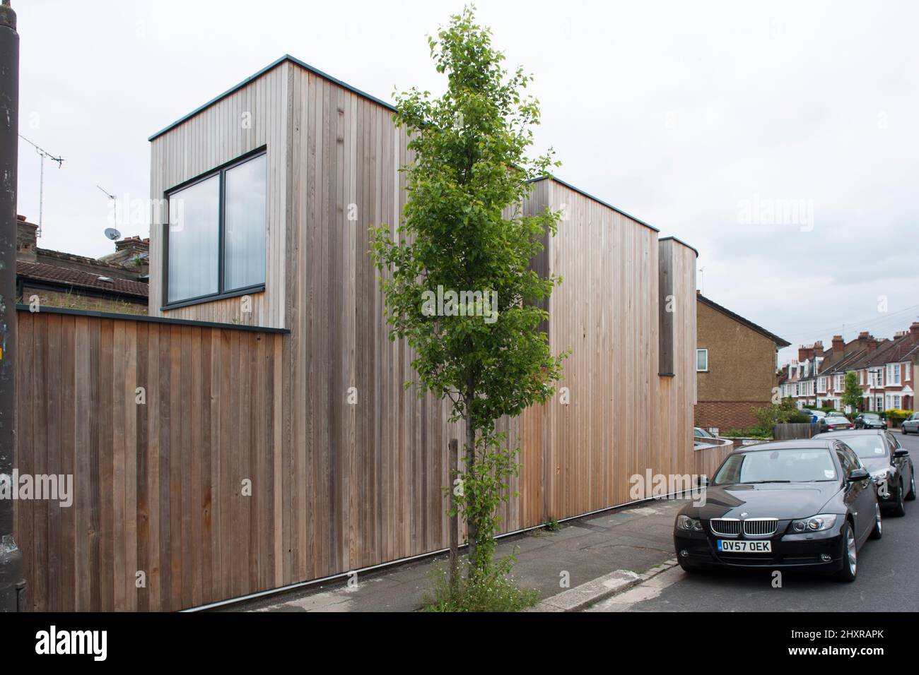 Modern infill home in London Stock Photo - Alamy